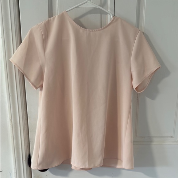 Uniqlo | Tops | Uniqlo Pink Boxy Short Sleeve Blouse | Poshmark